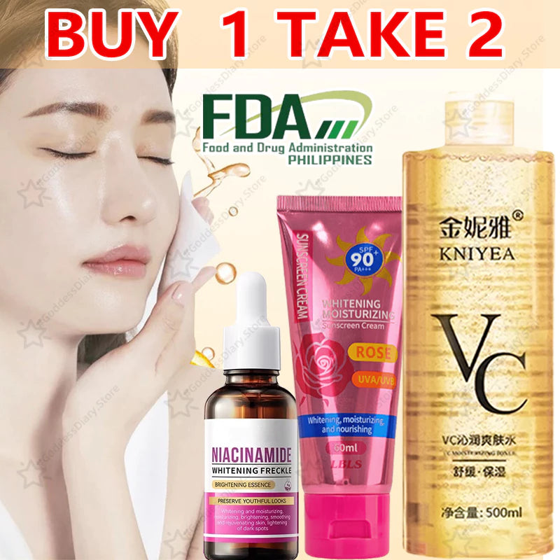 Buy 1 Take 2! Beauty Set Vitamin C Toner Intensive Whitening Remove Ac ...